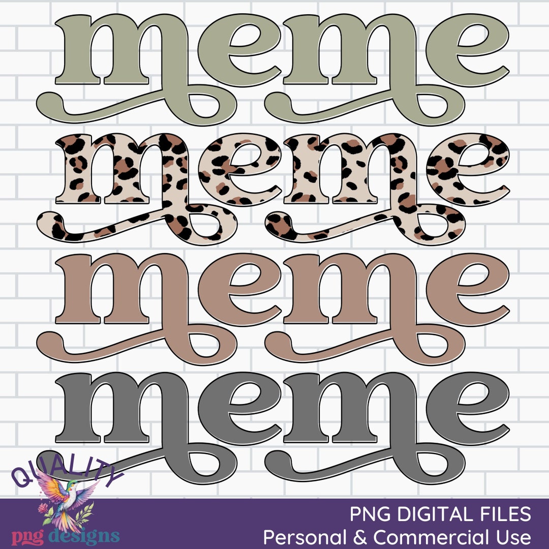 Meme PNG | Meme Stacked Clipart | Commercial Use Digital Download ...