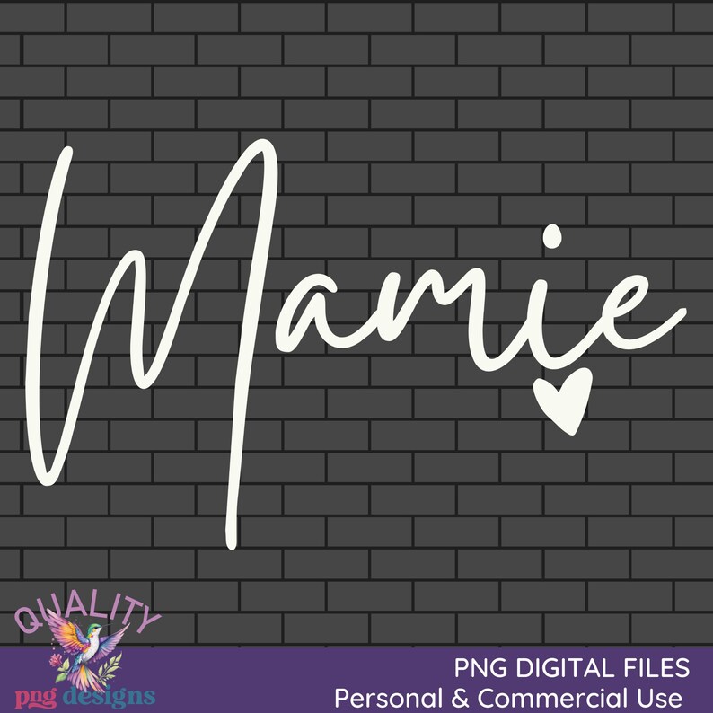 Mamie PNG Mamie Clipart Commercial Use Digital Download Print on Demand DTG Print Design POD ...