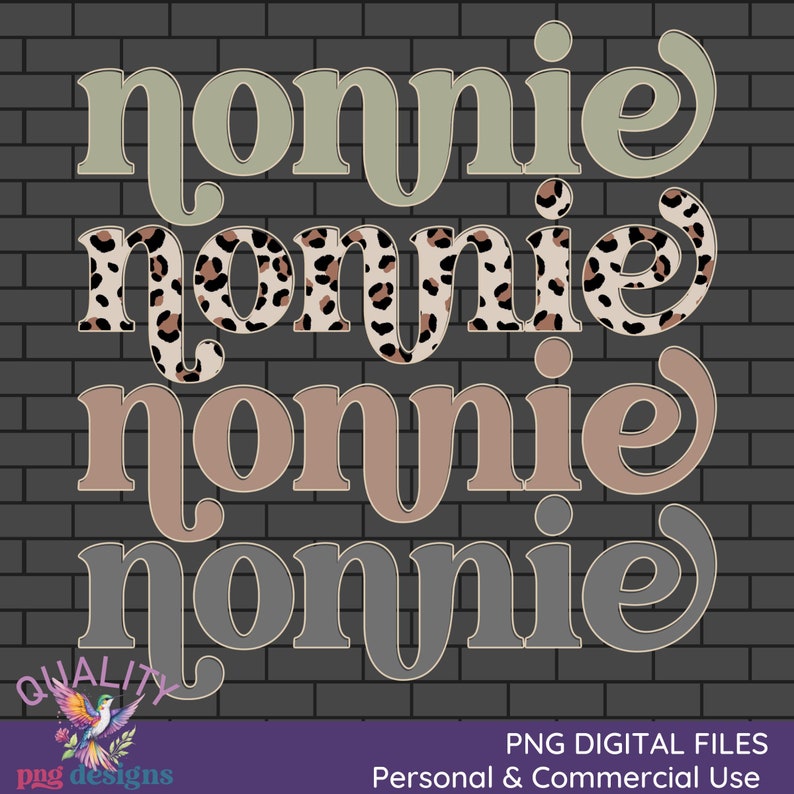 Nonnie PNG | Stacked Clipart | Commercial Use Digital Download | Print ...