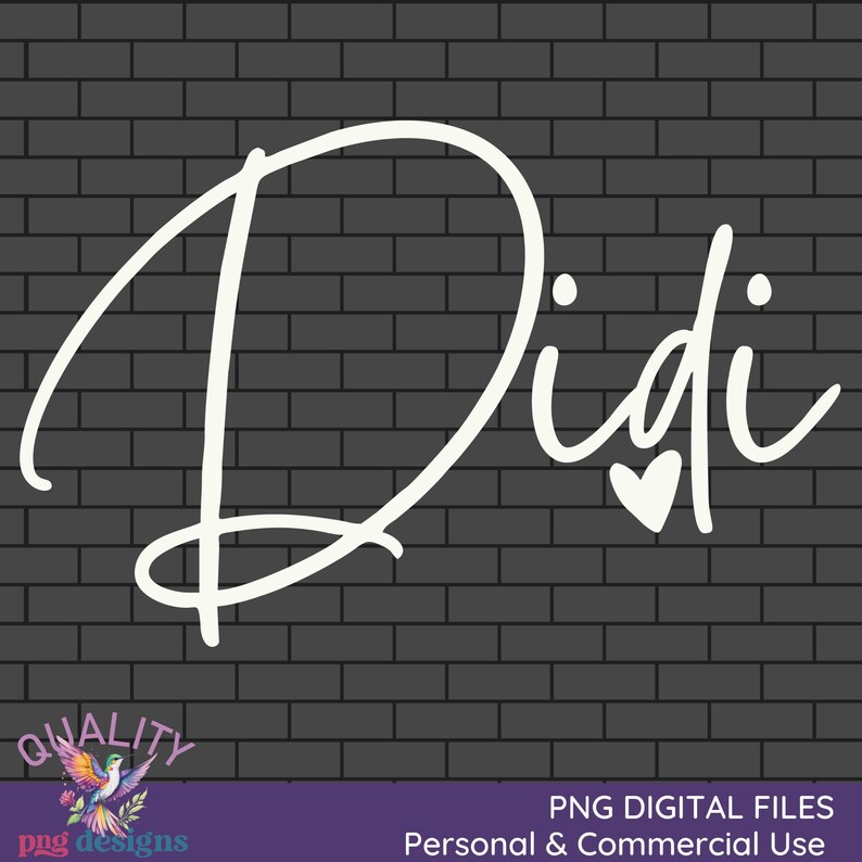 Didi PNG Didi Clipart Commercial Use Digital Download DTG Print Design Sublimation PNG Design ...