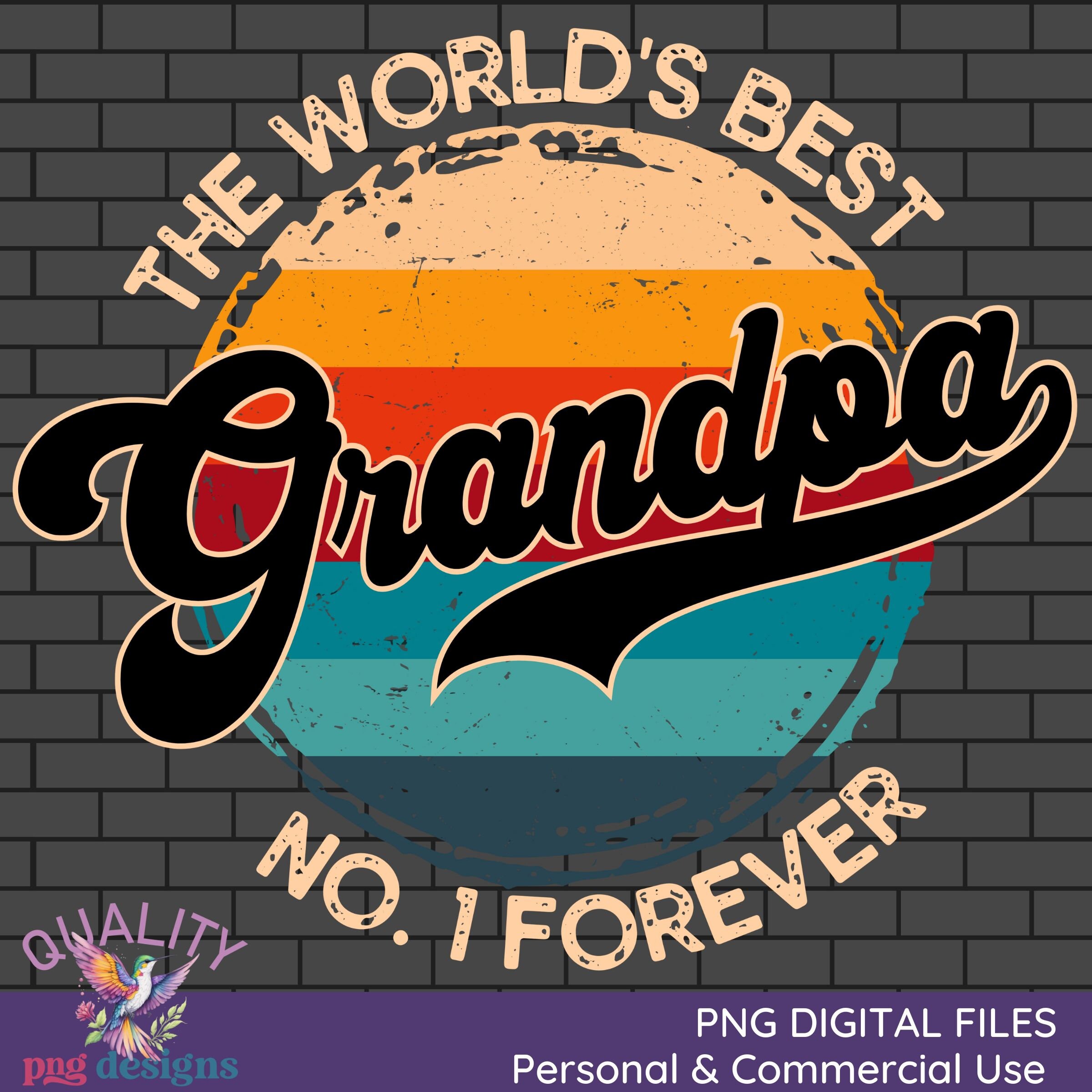 Vintage Grandpa Png Retro Digital Download Grandpa Sublimation Father's ...