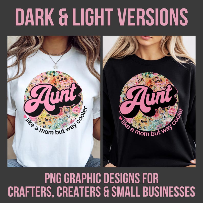 Funny Aunt Png | Cool Aunt Retro Digital Sublimation Download | Mothers ...