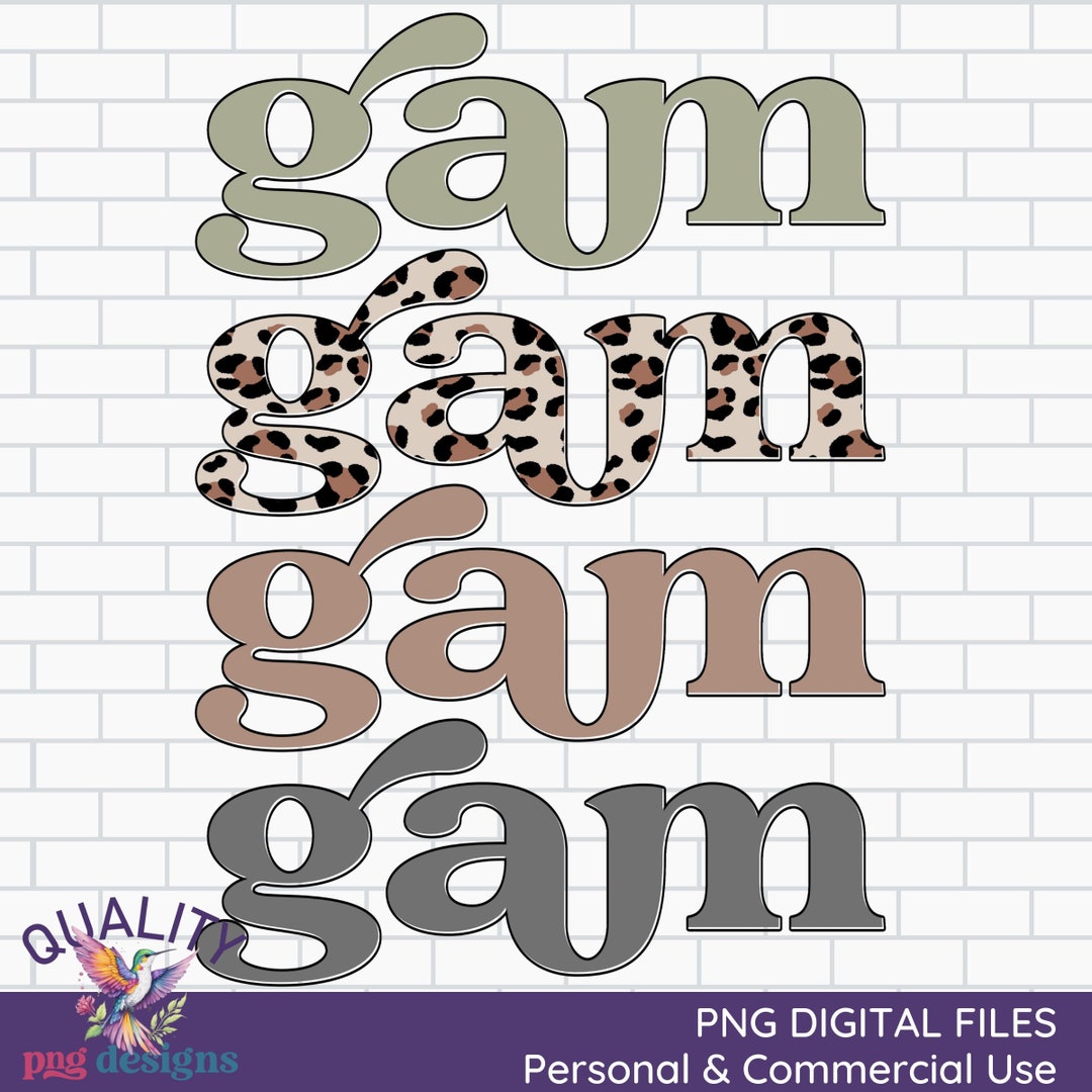 Gam PNG | Gam Stacked Clipart | Commercial Use Digital Download | Print ...