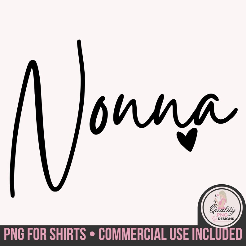 Nonna PNG, Commercial Use Digital Download, DTG Print Design, Print on ...