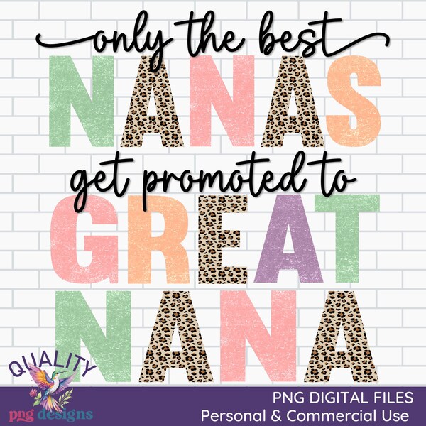 Mom Nana Great Nana Png - Etsy
