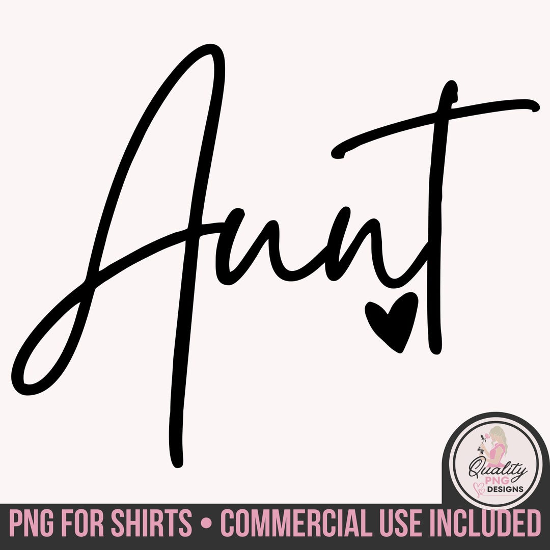 Aunt PNG | Aunt Clipart | Commercial Use Digital Download | DTG Print ...