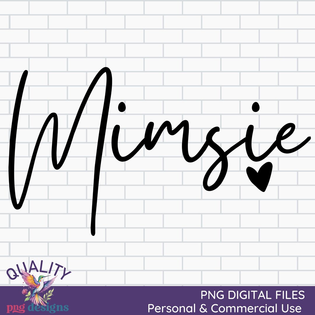 Mimsie PNG | Mimsie Clipart | Commercial Use Digital Download | Print ...