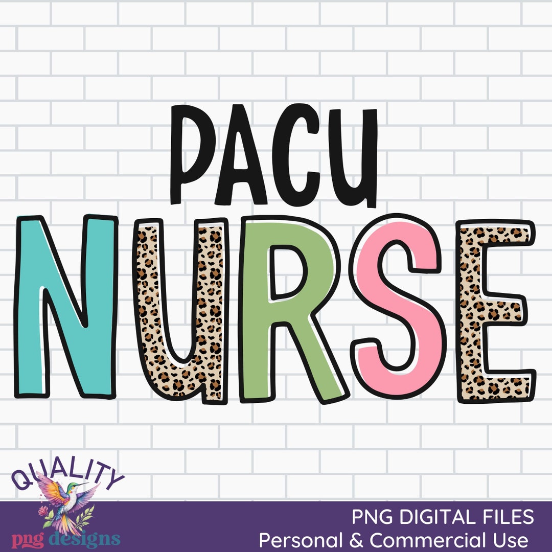 PACU Nurse Png | Nurse Download | Leopard Print | Commercial Use Print ...