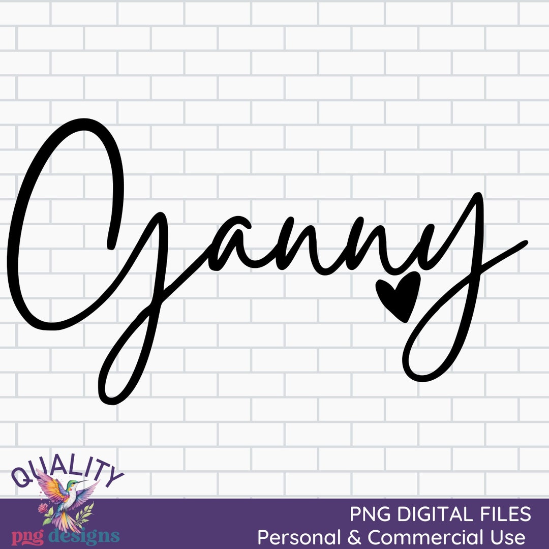 Ganny PNG | Ganny Clipart | Commercial Use Digital Download | Print on ...