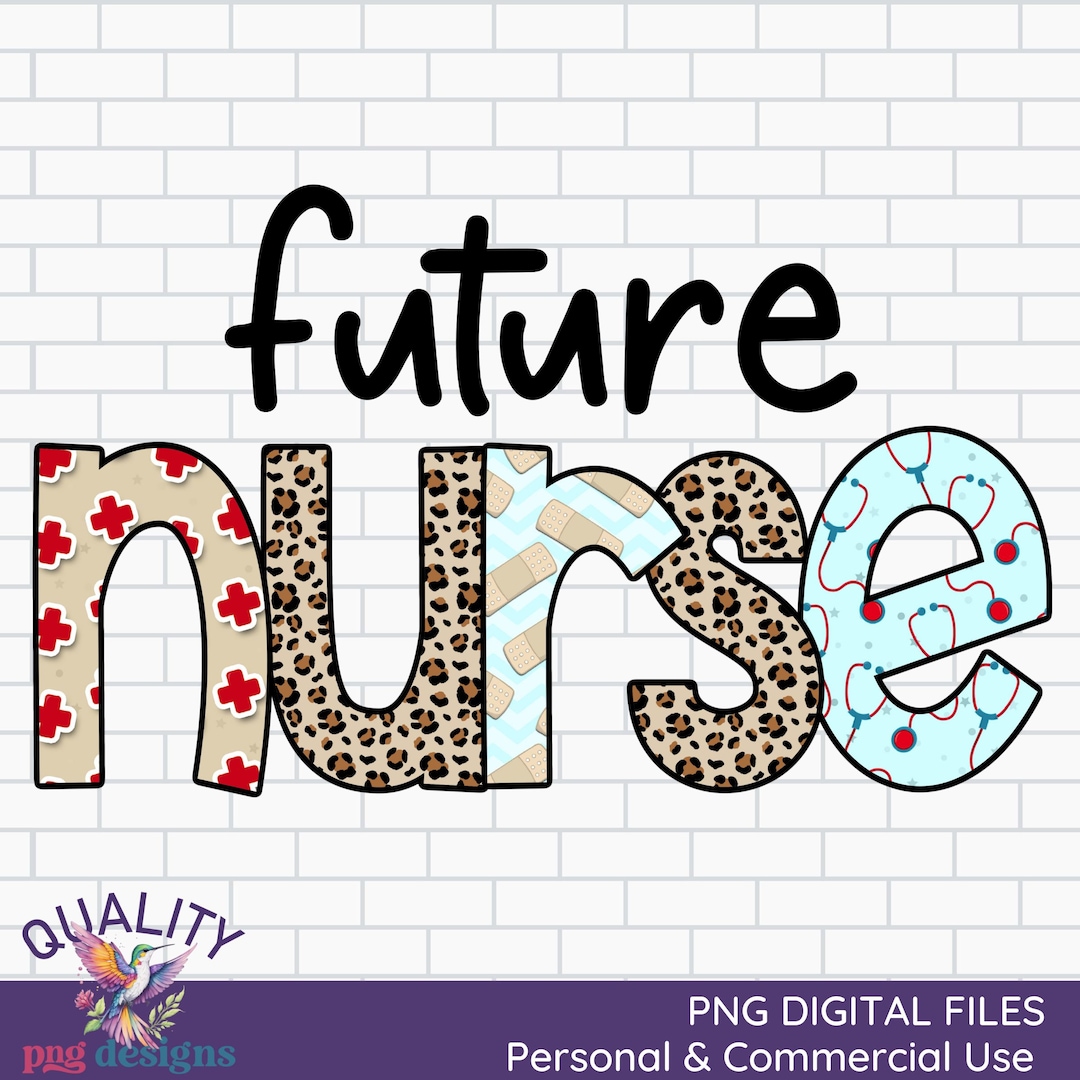 Future Nurse Png | Nurse DTG Digital Files | Leopard Print ...
