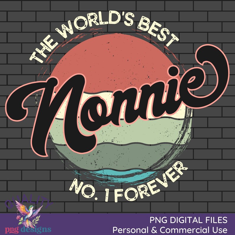 Vintage Nonnie Png Retro Digital Sublimation Download Mothers Day the ...