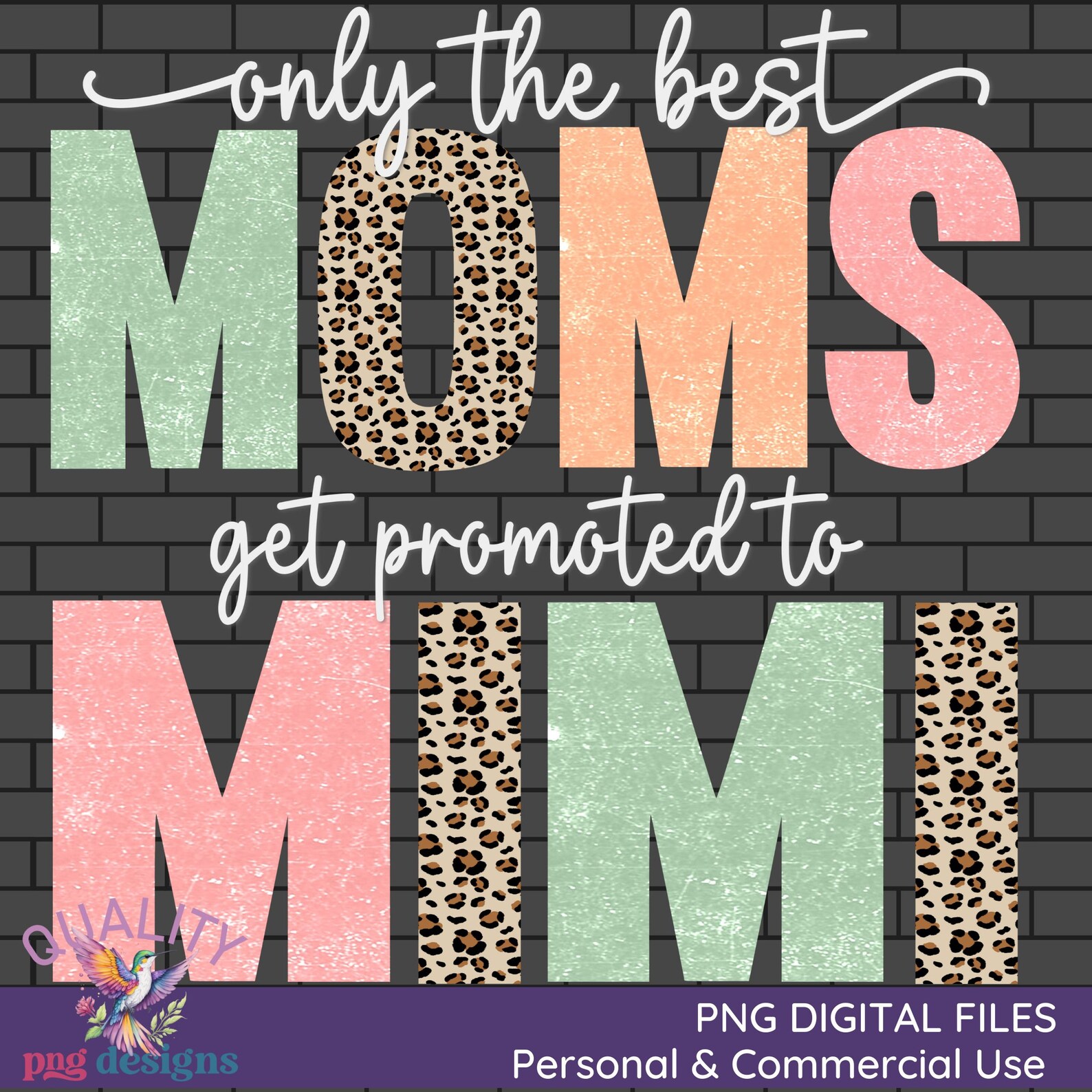 Vintage Mom Png Only the Best Moms Get Promoted to Mimi Sublimation ...