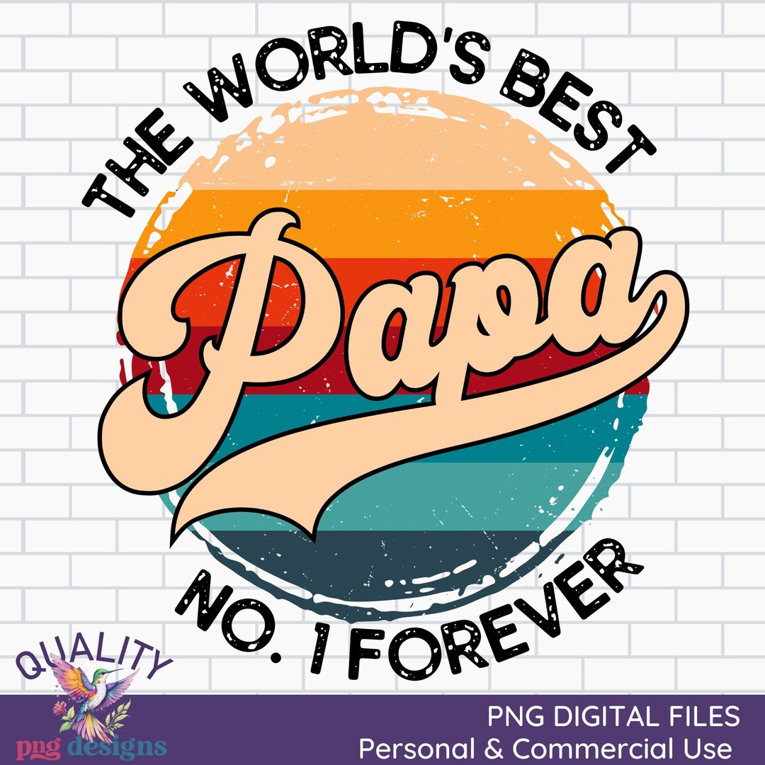 Vintage Papa Png | Retro Digital Download | Papa Sublimation | Father's ...