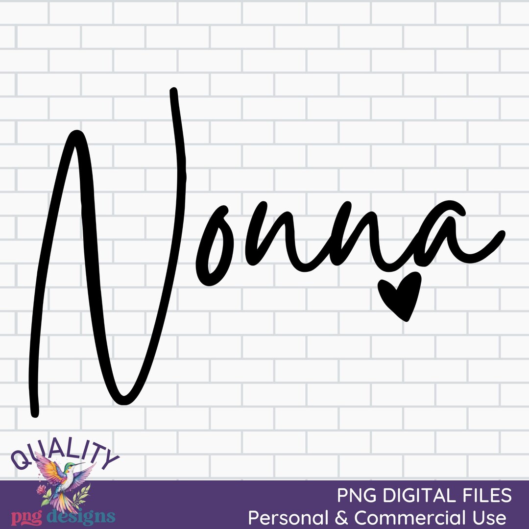 Nonna PNG | Nonna Clipart | Commercial Use Digital Download | DTG Print Design | Print on Demand ...