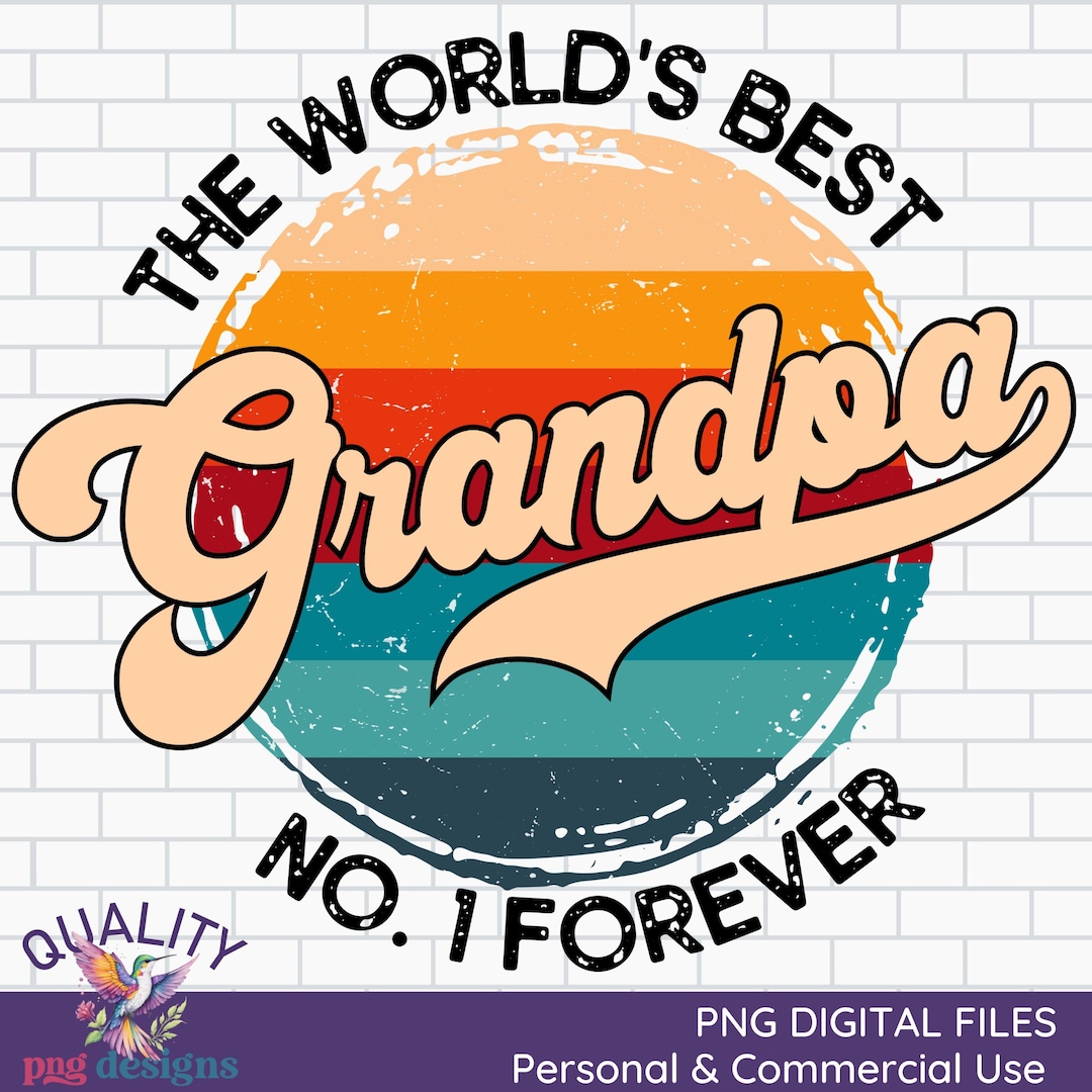 Vintage Grandpa Png | Retro Digital Download | Grandpa Sublimation ...