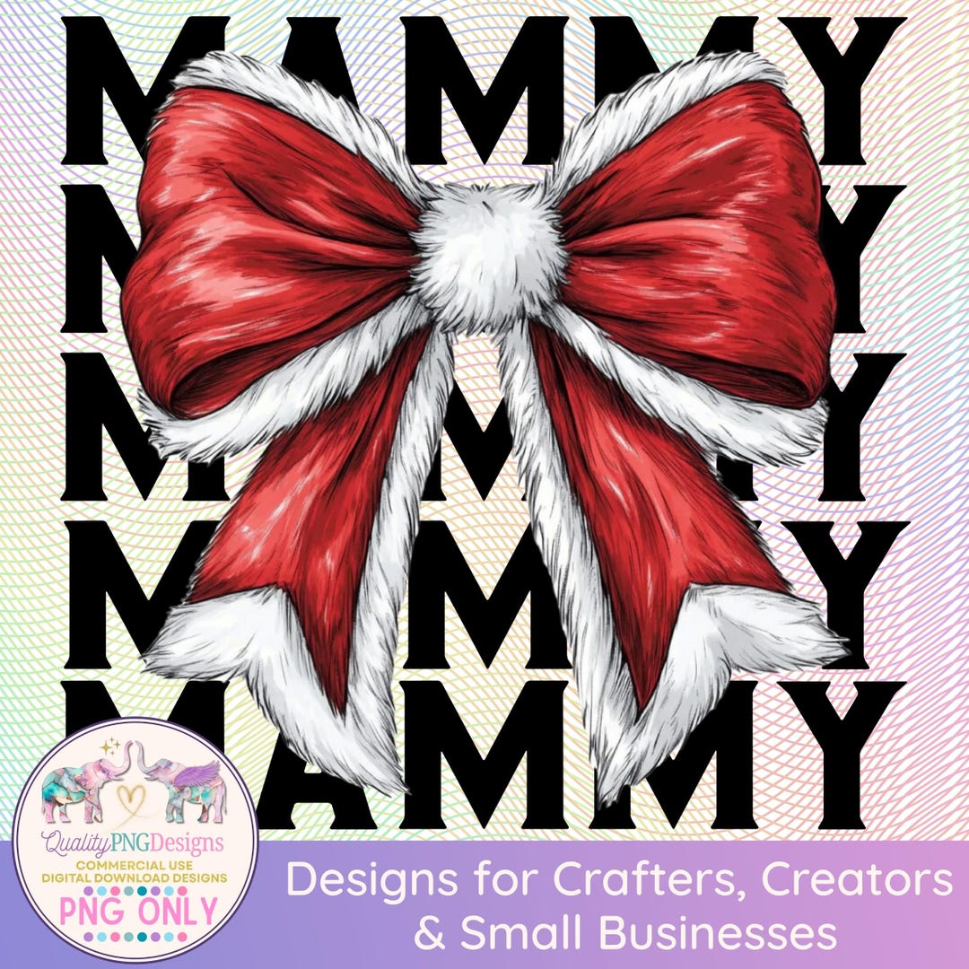 Mammy Claus PNG | Christmas Sublimation | Commercial Use Print on ...