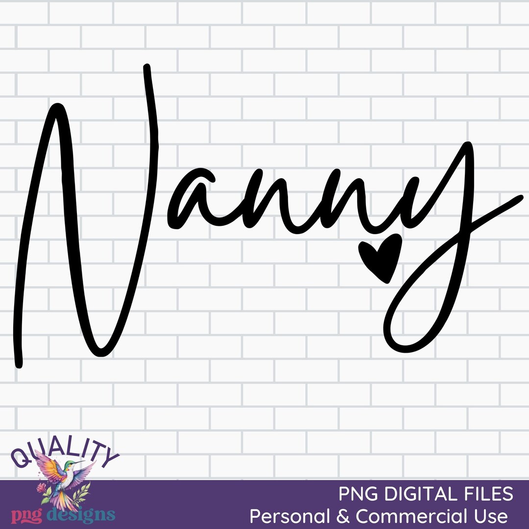 Nanny PNG | Nanny Clipart | Commercial Use Digital Download | DTG Print ...