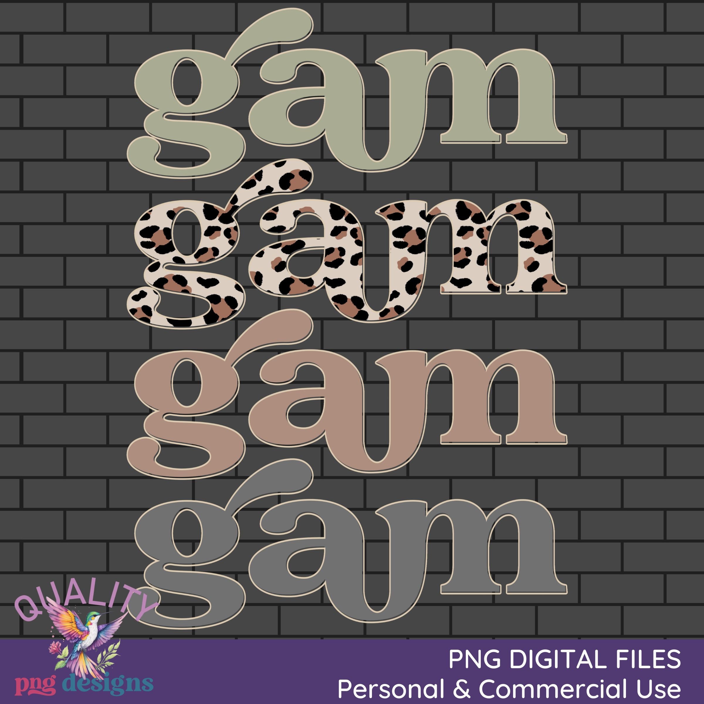 Gam PNG Gam Stacked Clipart Commercial Use Digital Download Print on ...