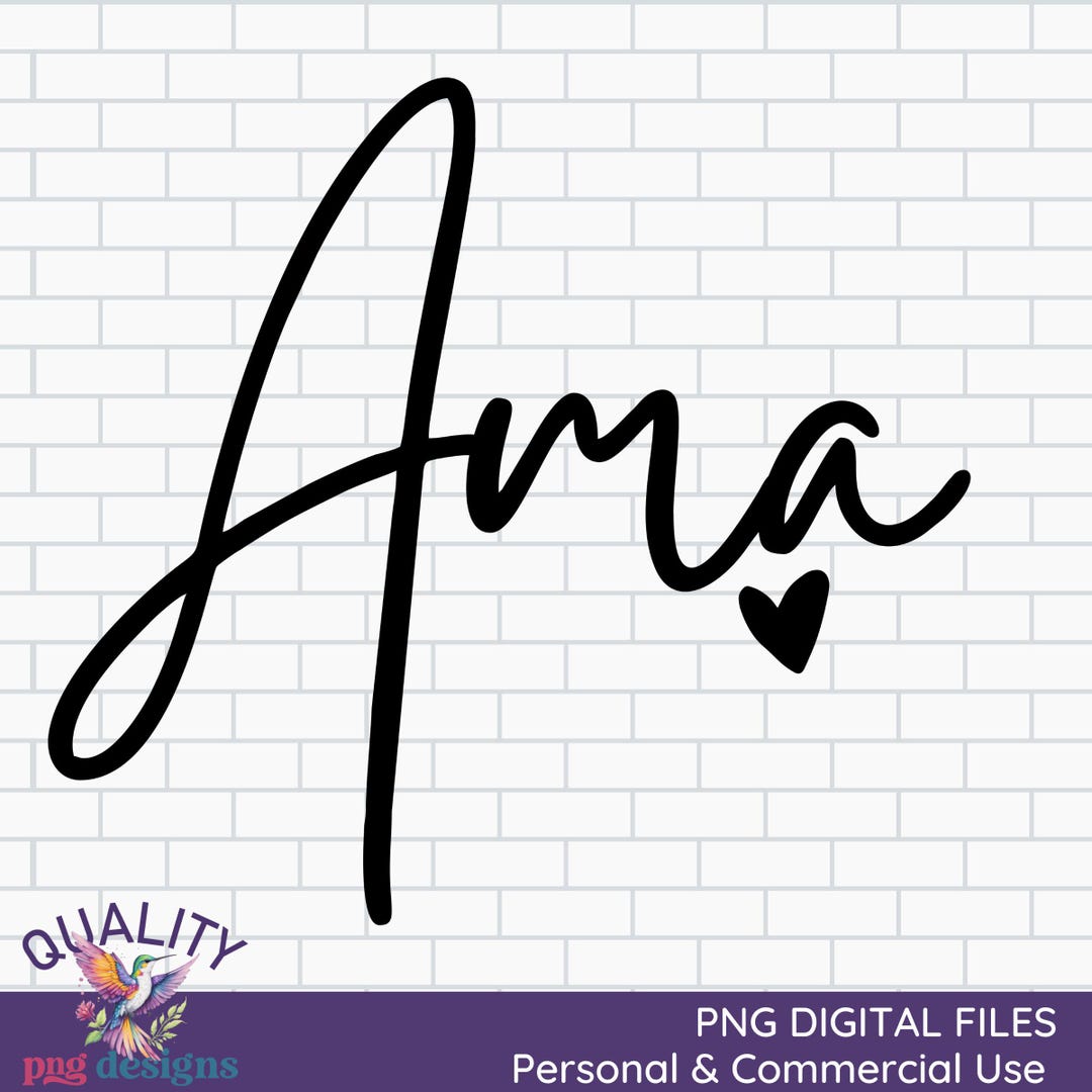 Ama PNG | Ama Clipart | Commercial Use Digital Download | DTG Print ...