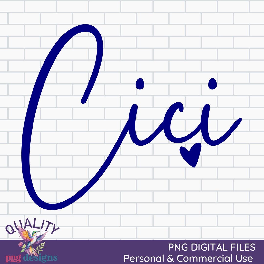 Cici PNG | Blue Cici Clipart | Commercial Use Digital Download | DTG ...