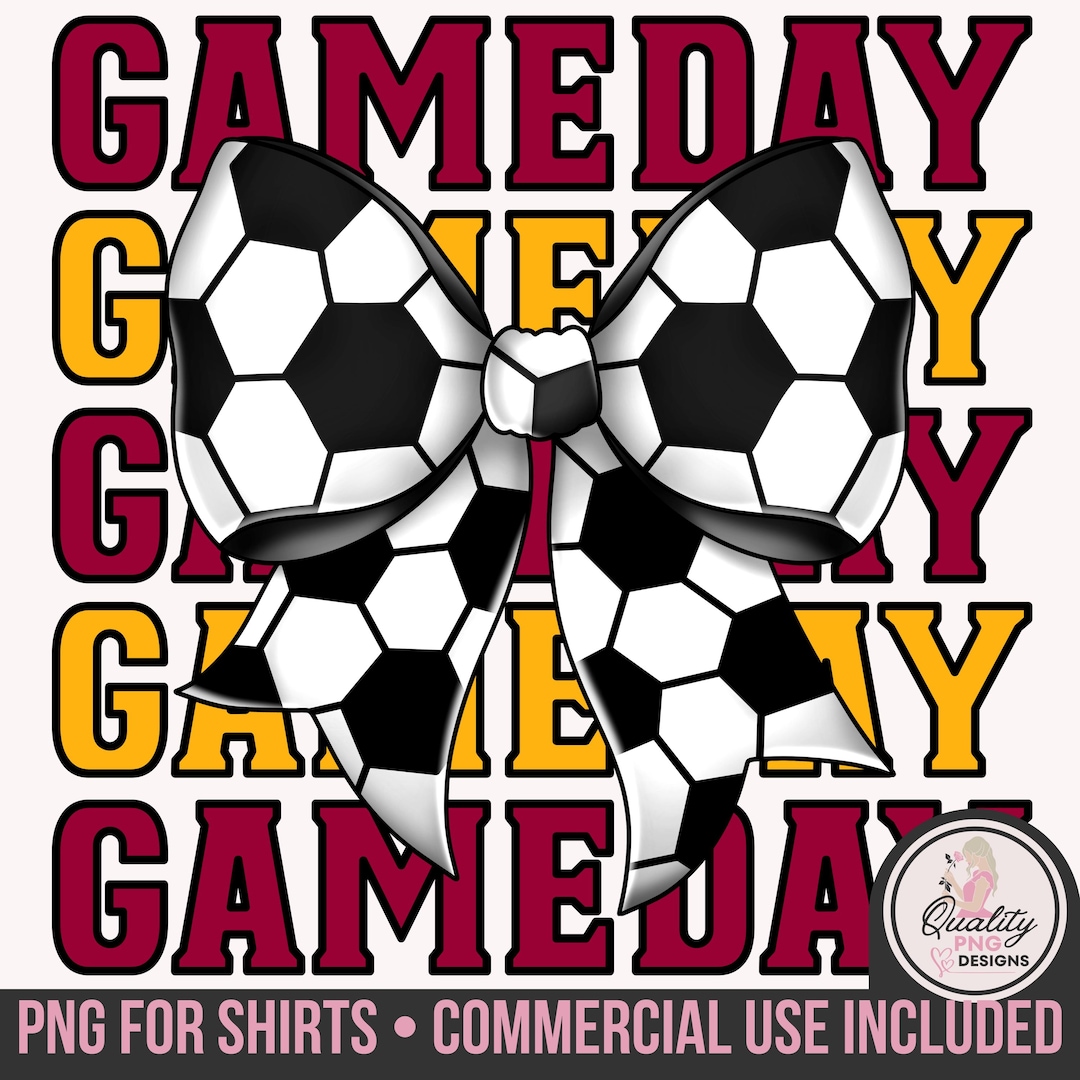 Game Day PNG, Soccer Sublimation, Commercial Use Print on Demand ...