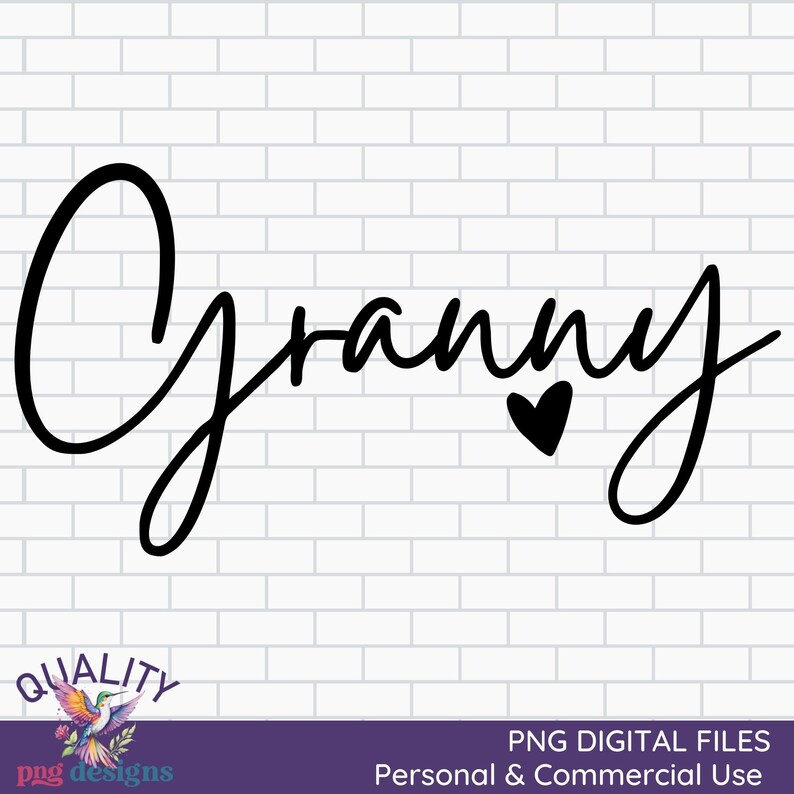 Granny PNG | Granny Clipart | Commercial Use Digital Download | DTG ...