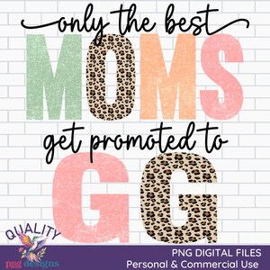 Vintage Mom Png Only the Best Moms Get Promoted to GG - Etsy