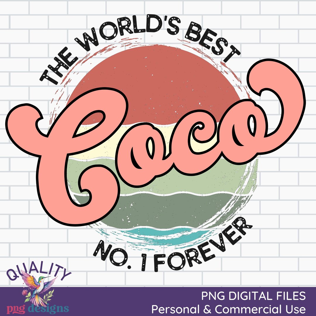 Vintage Coco Png | Retro Digital Sublimation Download | Mother's Day ...