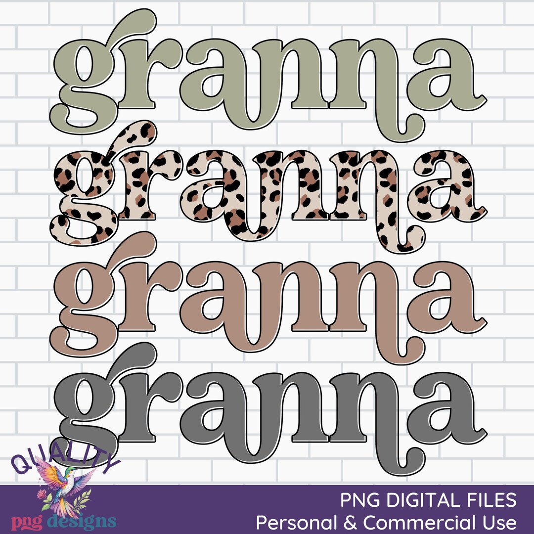 Granna PNG | Granna Stacked Clipart | Commercial Use Digital Download ...