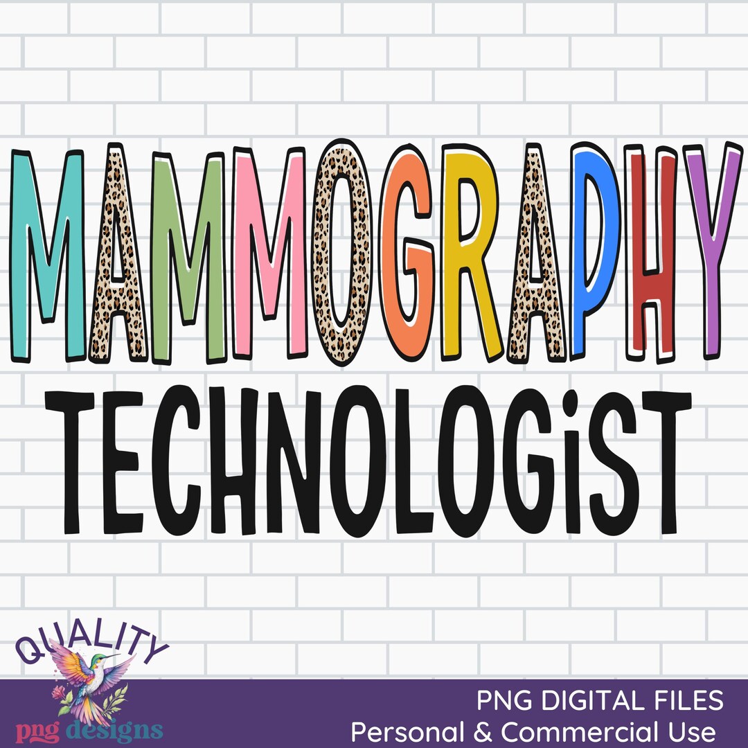 Mammography Technologist Png | Leopard Print Download Sublimation ...