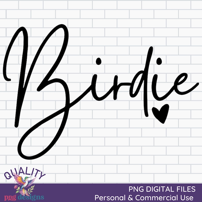 Birdie PNG | Birdie Clipart | Commercial Use Digital Download | DTG ...