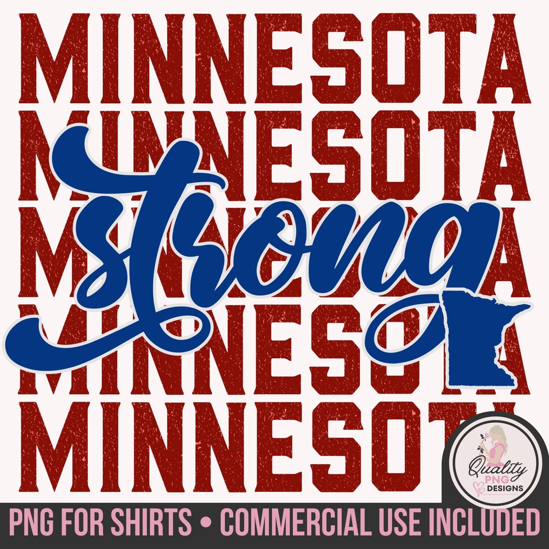 Minnesota Strong Clipart | PNG T Shirt Designs | State Print ...