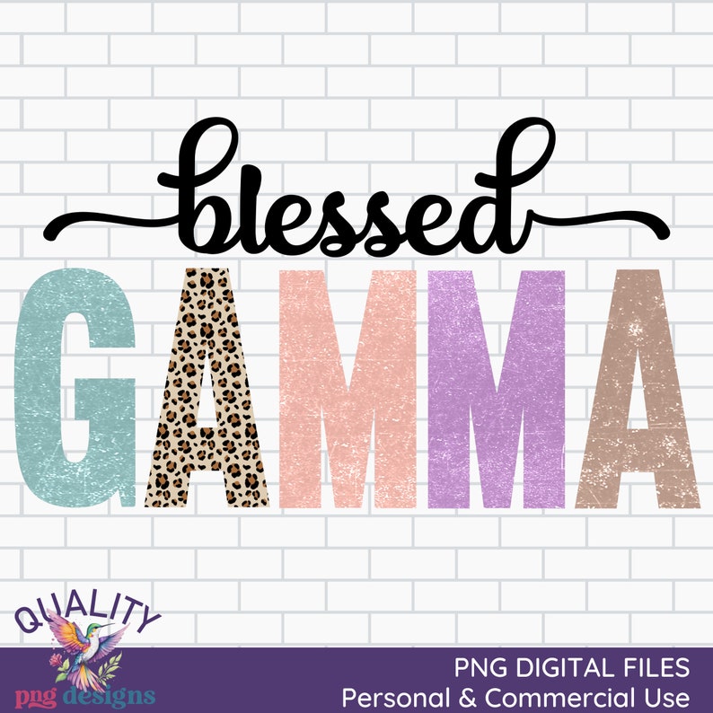 Vintage Blessed Gamma Png | Blessed Gamma Sublimation | Gamma Leopard ...