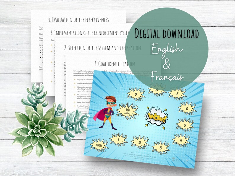 Superhero Reward Charts Printable Kids Routine Chart Digital Download ...