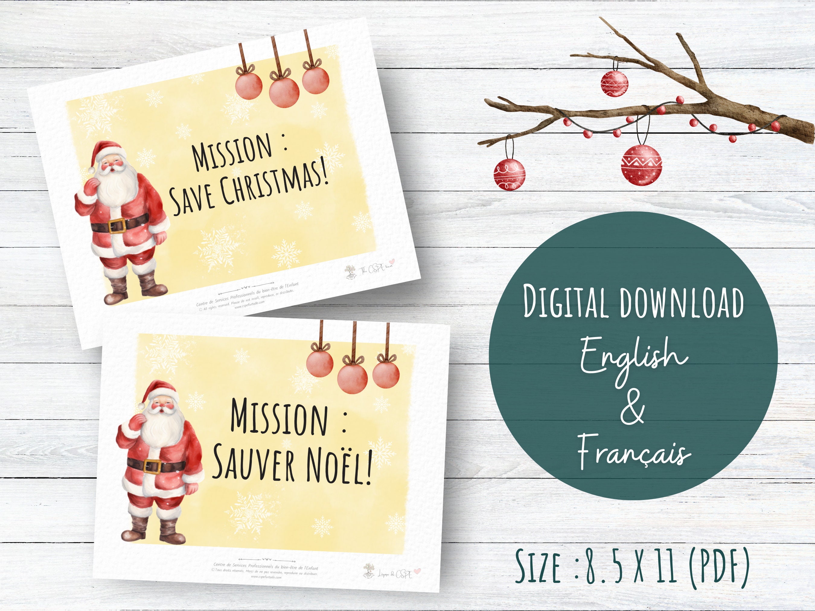 Christmas Missions and Scavenger Hunt Printable Christmas Family Fun ...