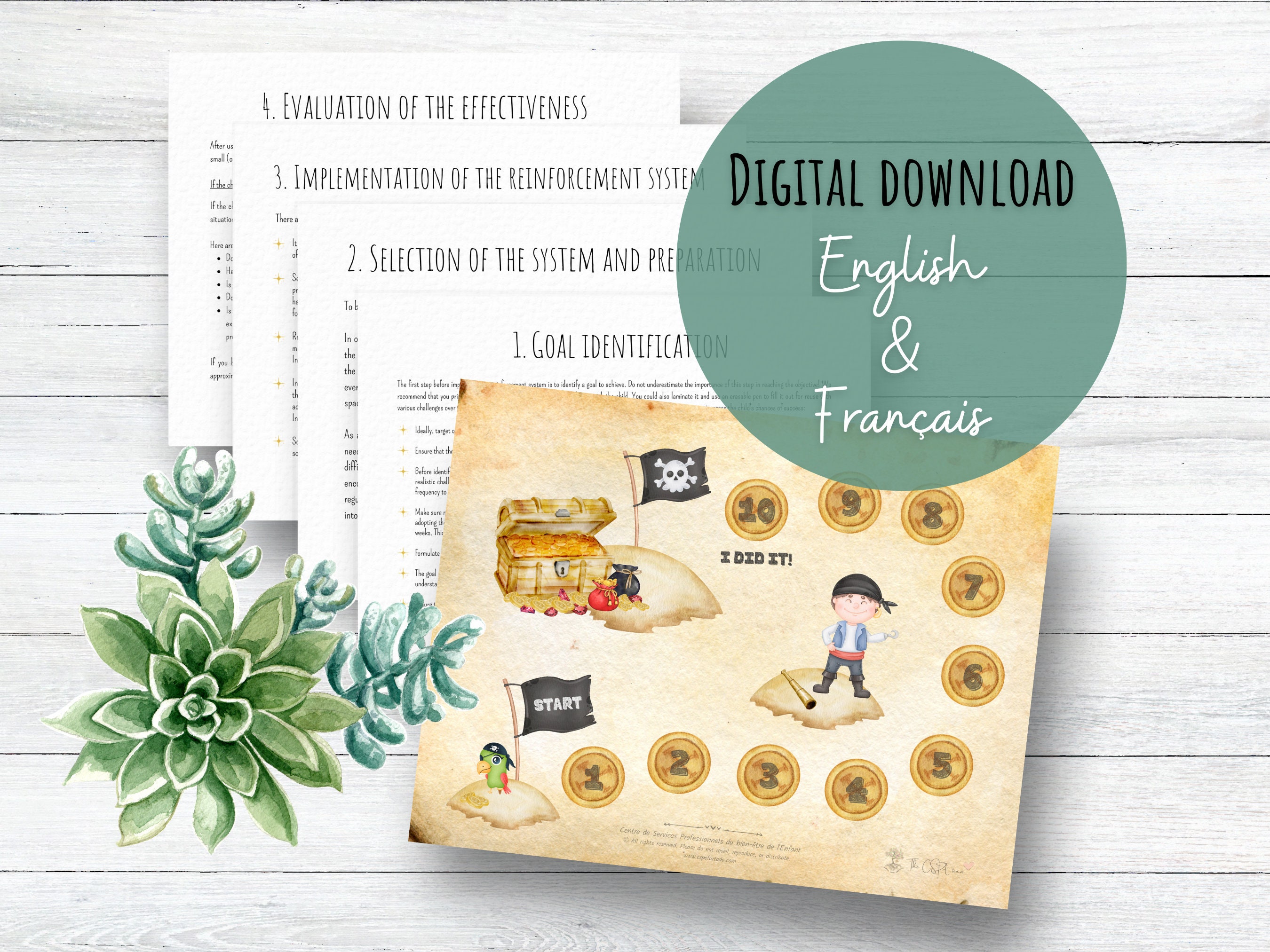 Jack the Pirate Reward Chart Printable Kids Routine Chart - Etsy