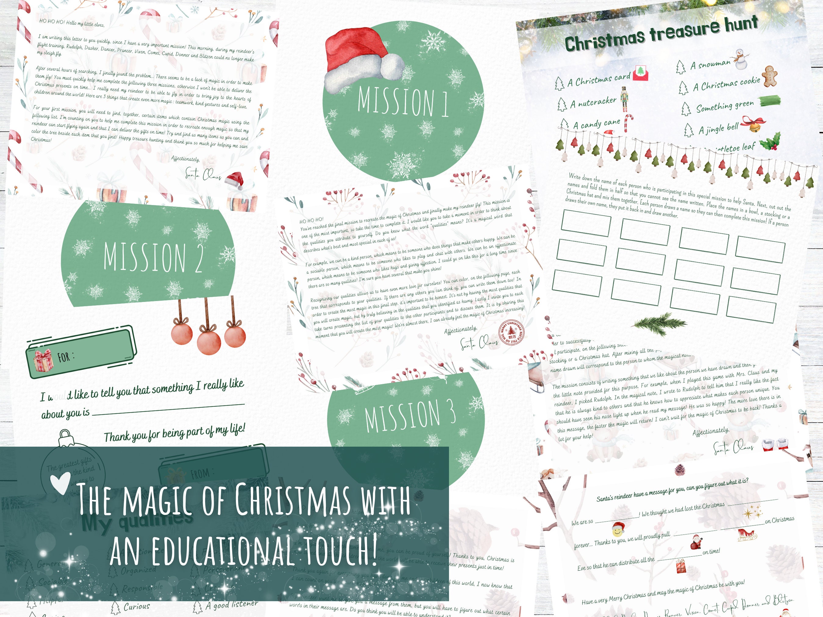 Christmas Missions and Scavenger Hunt Printable Christmas Family Fun ...