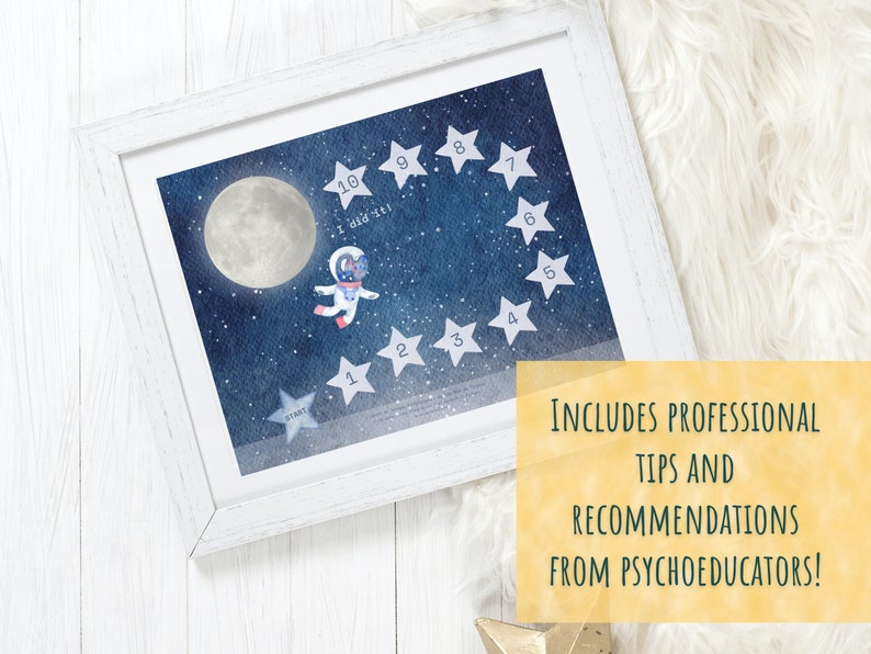 Space Reward Chart Printable Kids Routine Chart Digital Download ...