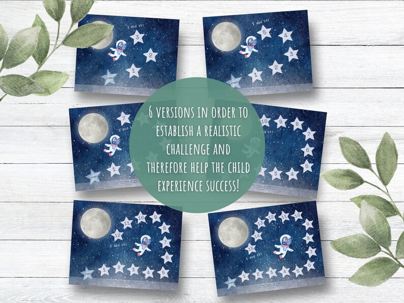 Space Reward Chart Printable Kids Routine Chart Digital Download ...