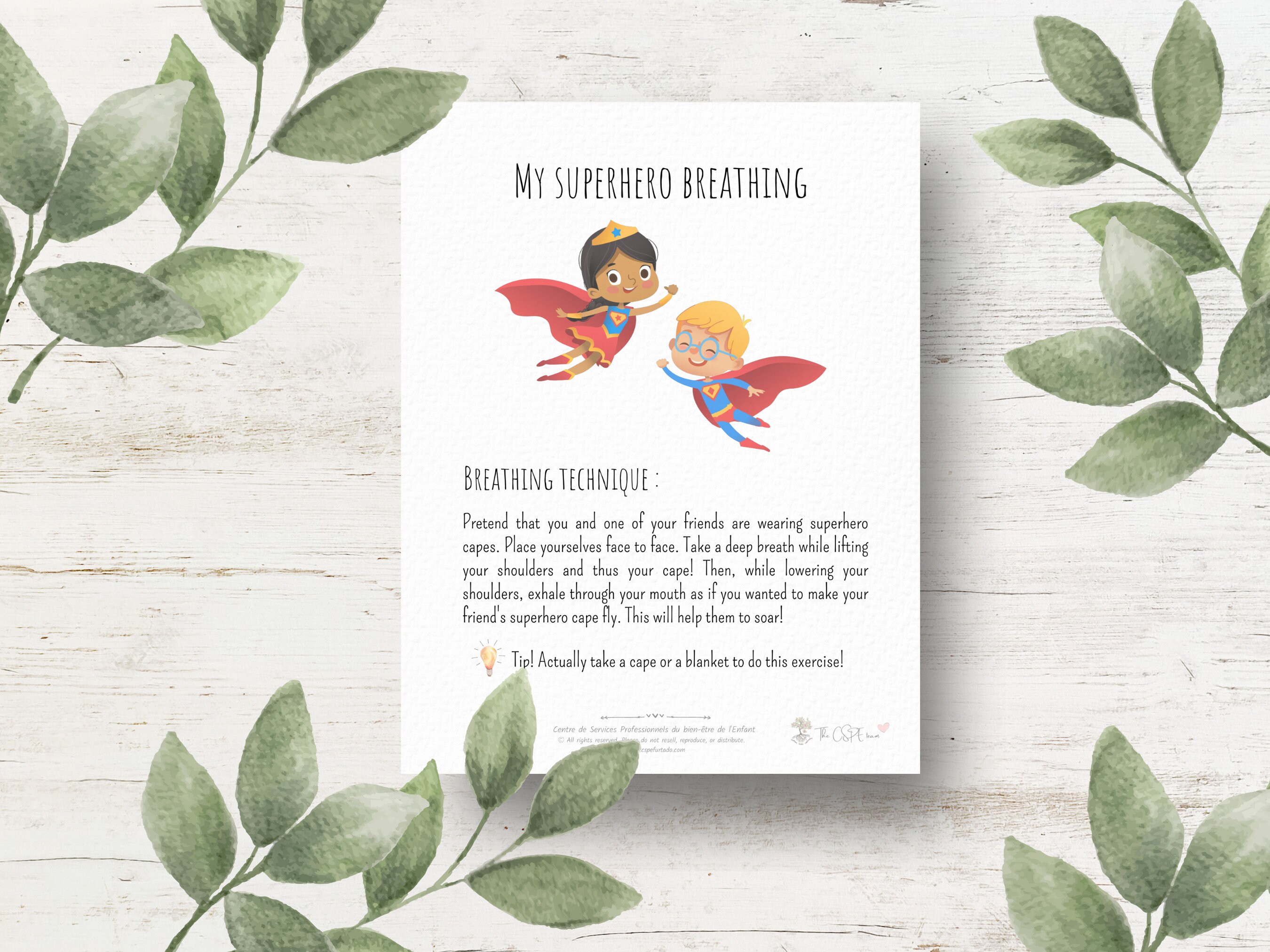 Kids Educational Posters Breathing Techniques Bundle Printable for ...