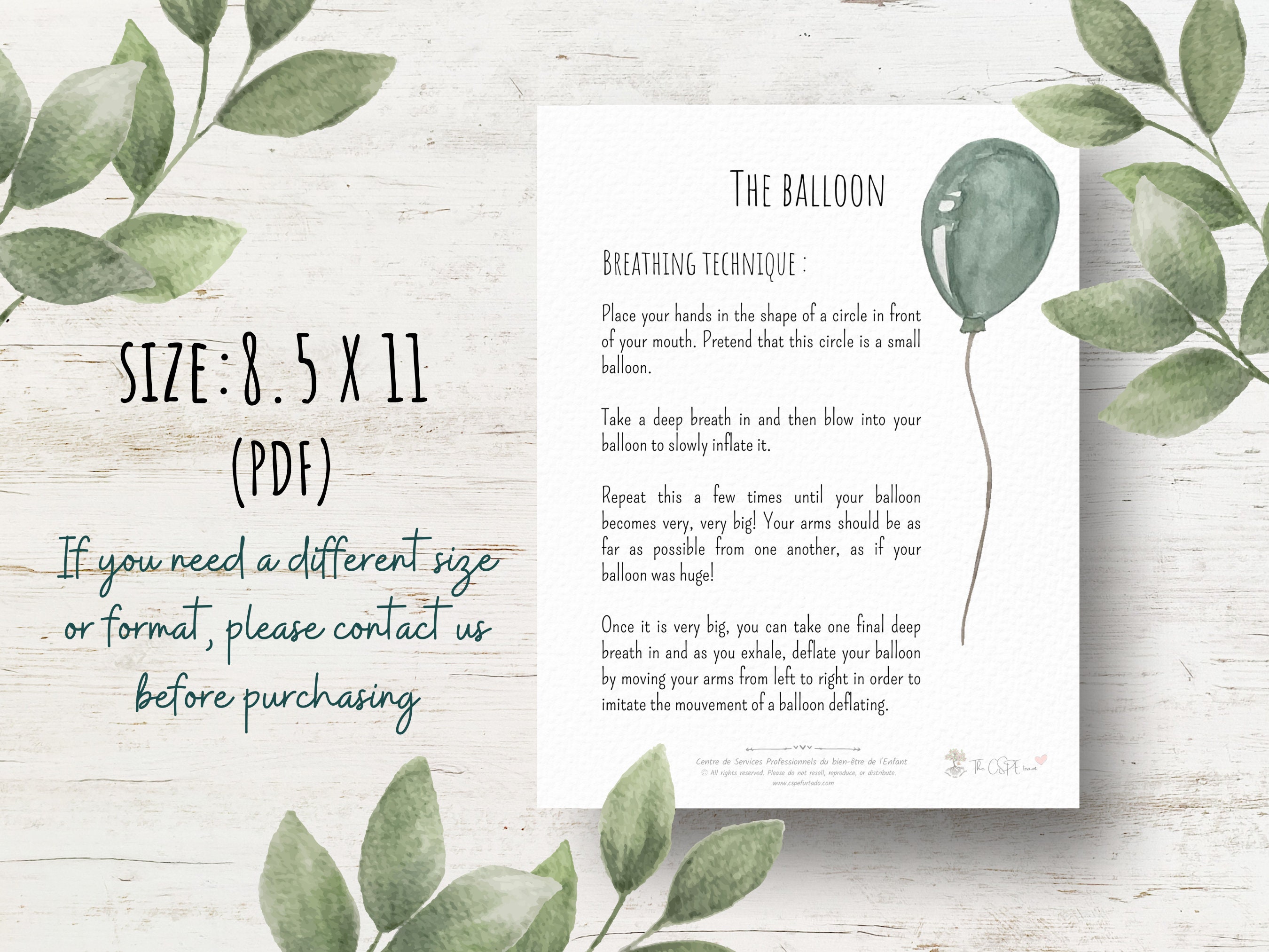 Children Emotional Regulation Breathing Technique for Calming Corner ...