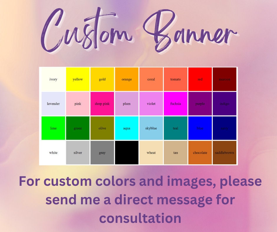 Custom Banner, Personalized Banner, Design Your Own Banner, DIY Custom ...