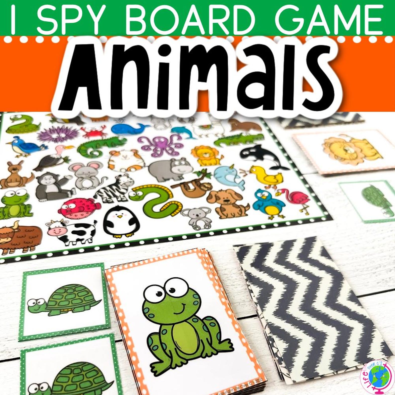 Animal I Spy Board Game for Kids - Etsy