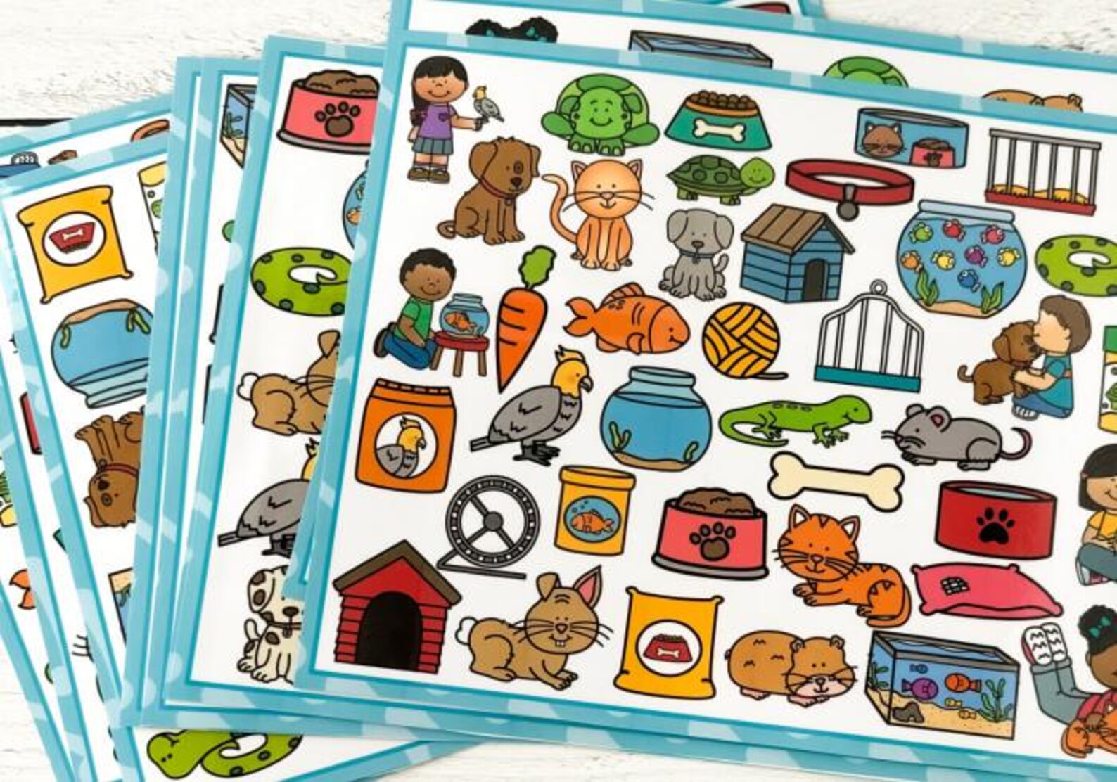 Pets I Spy Board Game: Pets for Kids - Etsy