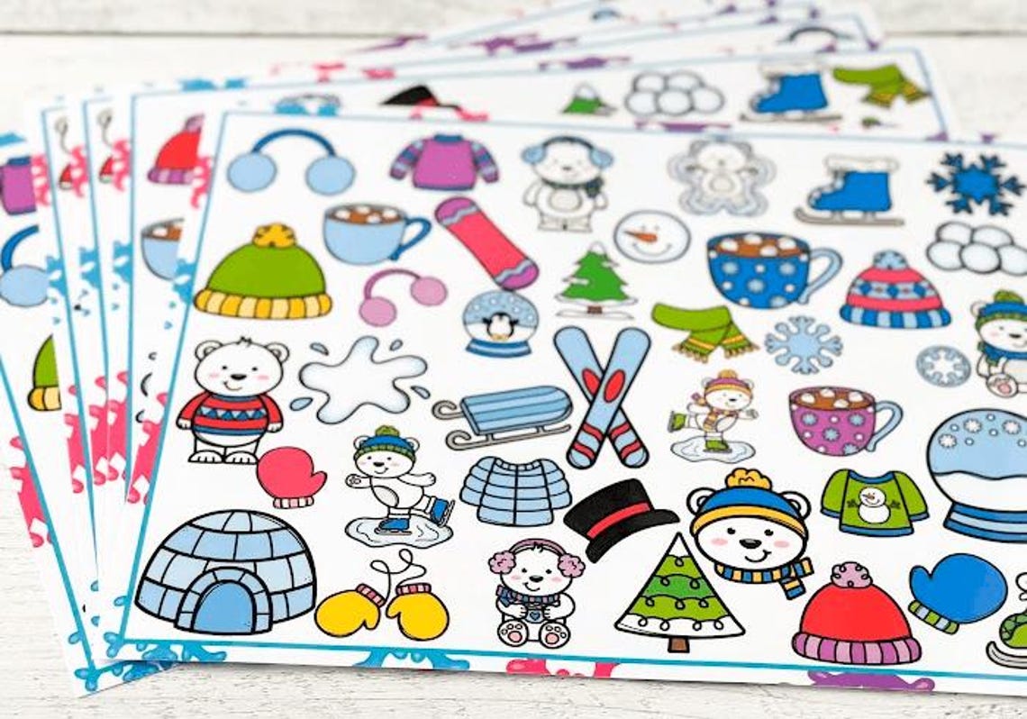 Winter I Spy Board Game - Etsy