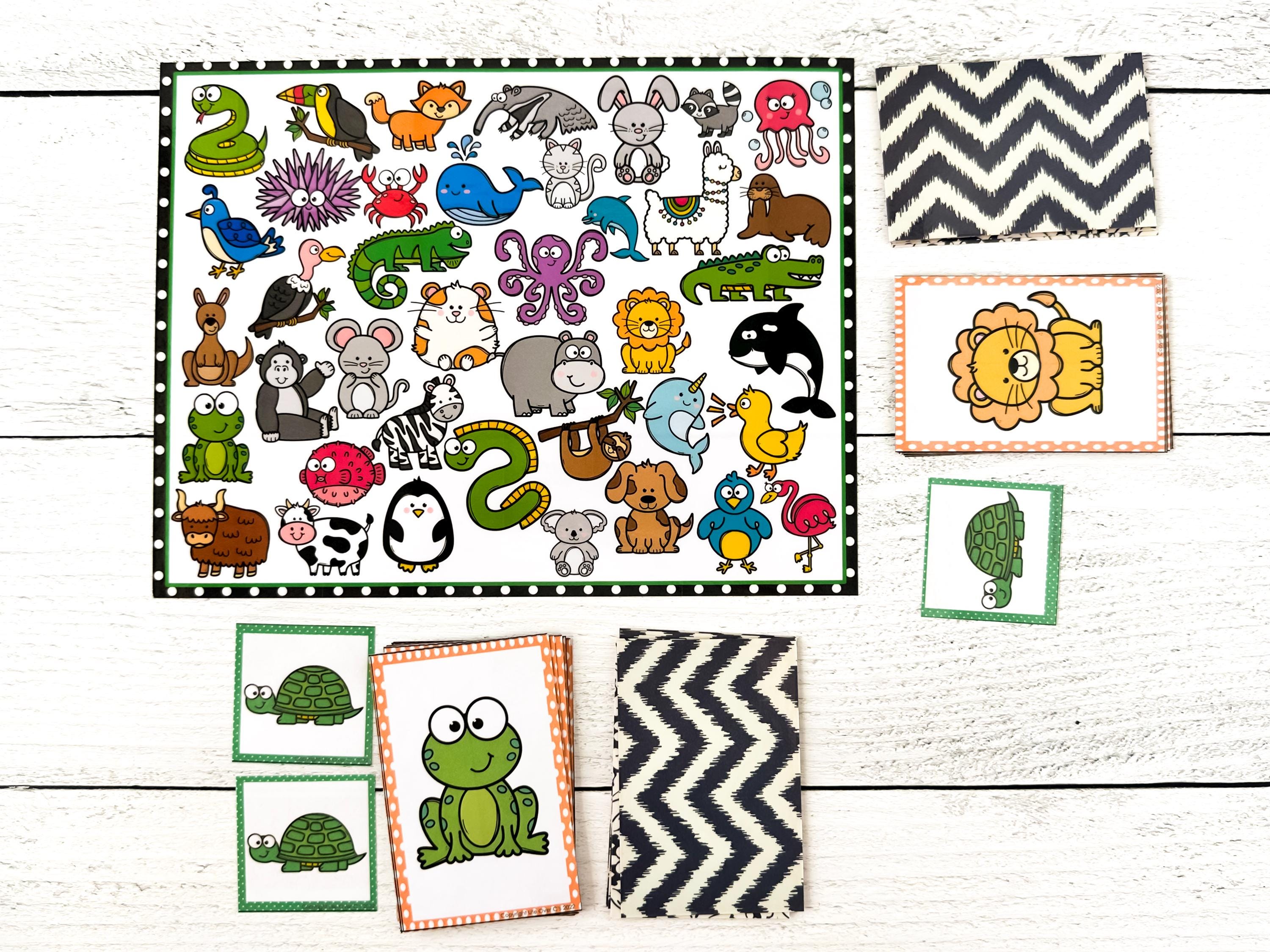 Animals I Spy Board Game for Kids - Etsy