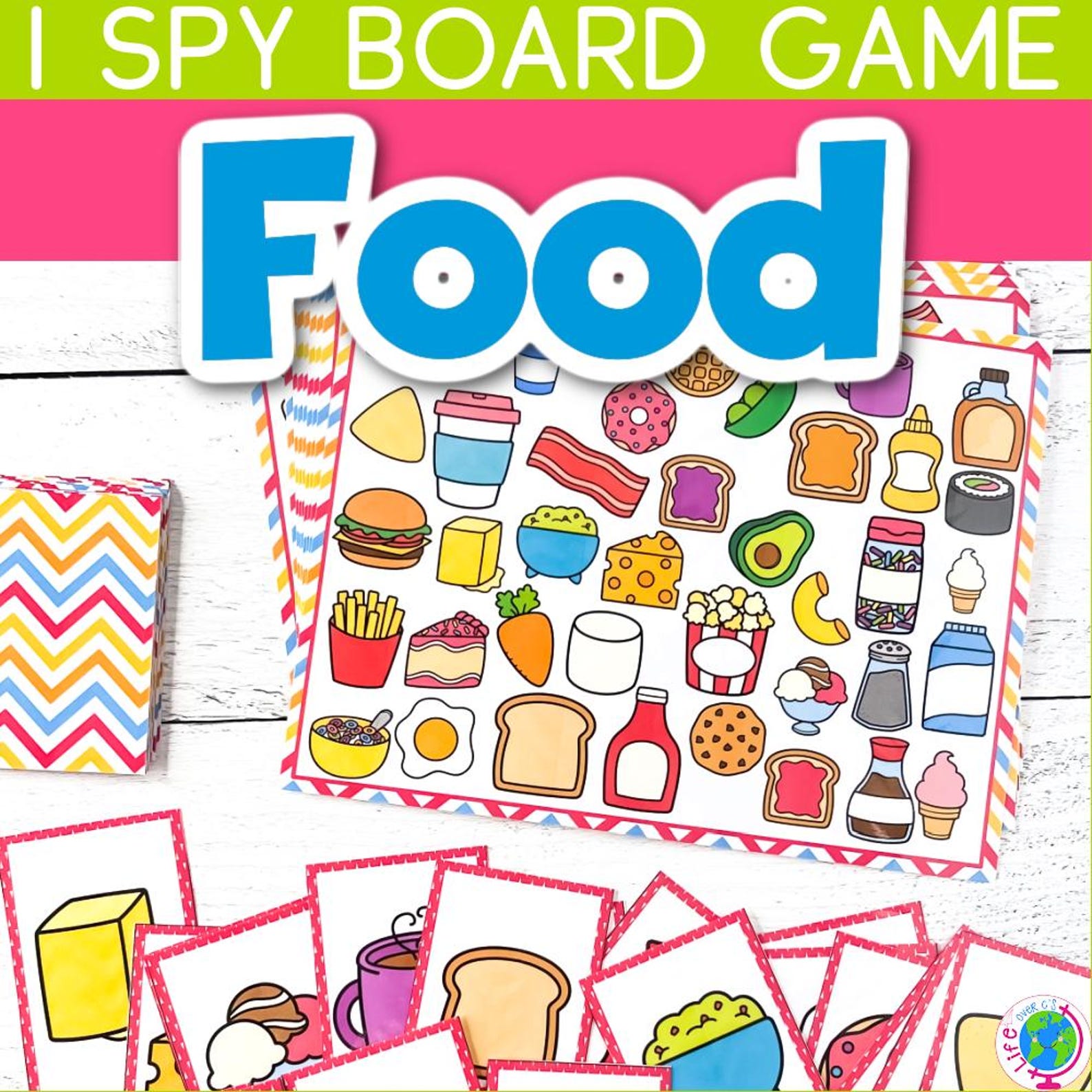 Food I Spy Board Game - Etsy