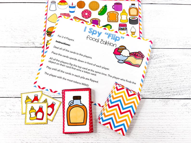 Food I Spy Board Game - Etsy