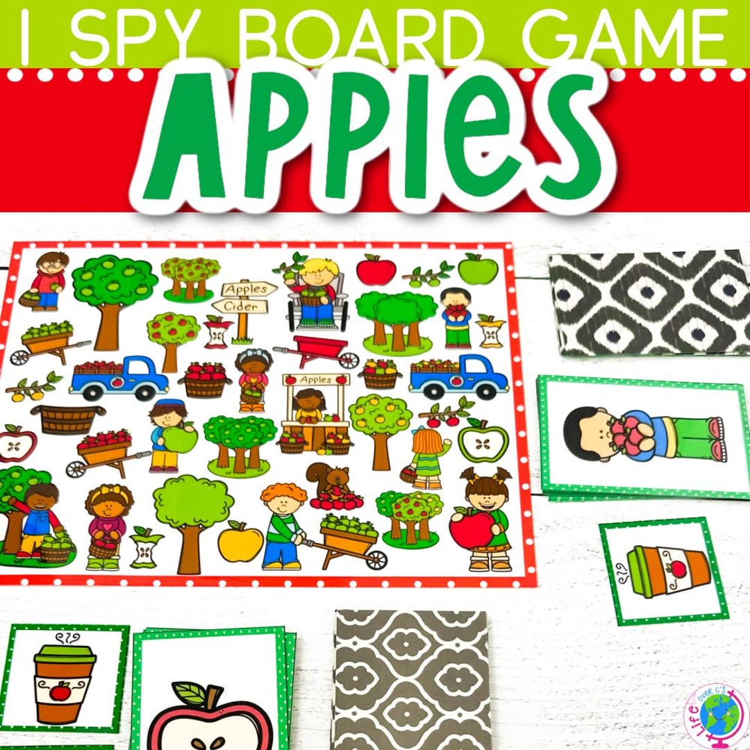 Apple I Spy Board Game - Etsy