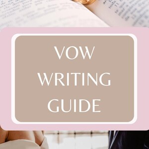 Vow Writing Template - Etsy